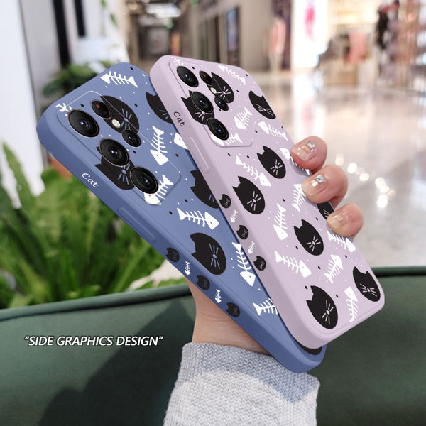 Cat Fish Bones Case For Samsung Galaxy – poomelo