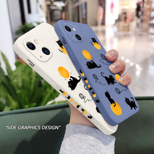 Cat Playing Rope Phone Case For iPhone – poomelo